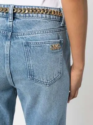 Michael Kors Bootcut Jeans With Belt