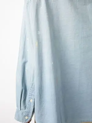 R13 Paint-splatter Chambray Shirt