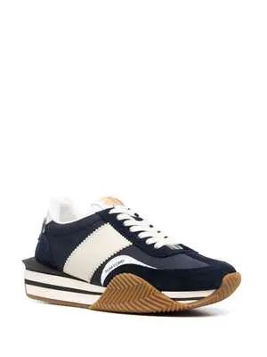 TOM FORD James Panelled Sneakers - Blue