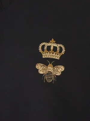 Dolce & Gabbana Embroidered Jersey Sweatshirt - Black