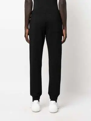 Moschino Logo-print Cotton Track Trousers - Black