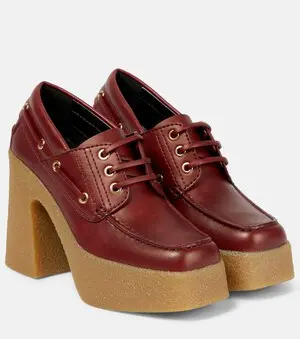 Stella McCartney Skyla Loafer Pumps - Red