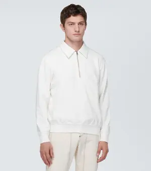 WINNIE N.Y.C Cotton Polo Sweater