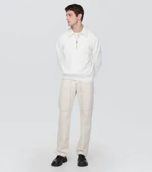 WINNIE N.Y.C Cotton Polo Sweater
