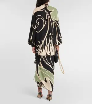 Johanna Ortiz Printed Silk Georgette Blouse