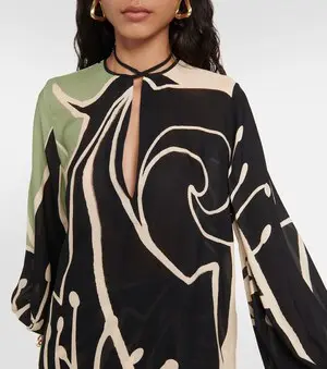 Johanna Ortiz Printed Silk Georgette Blouse