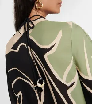 Johanna Ortiz Printed Silk Georgette Blouse