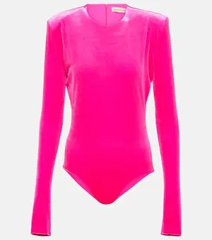 Alexandre Vauthier Velvet Bodysuit