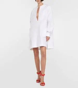 Alaïa Cotton Poplin Mini Dress