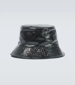 Gucci Leather-trimmed Bucket Hat