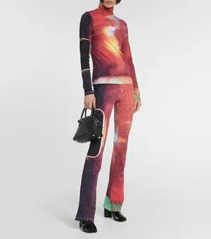 MAISON MARGIELA Printed Turtleneck Top