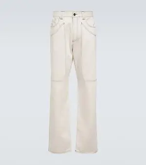 WINNIE N.Y.C Paneled Straight Cotton Pants