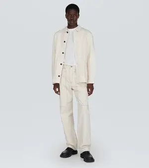 WINNIE N.Y.C Paneled Straight Cotton Pants