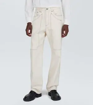 WINNIE N.Y.C Paneled Straight Cotton Pants