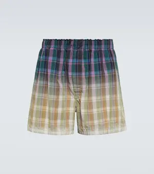 MAISON MARGIELA Checked Cotton Shorts