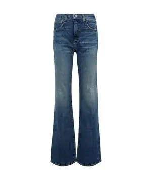 NILI LOTAN Celia Flared Jeans - Blue