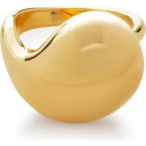 Monica Vinader Nura Wrap Ring - 18ct Gold Vermeil/ Ster Silver