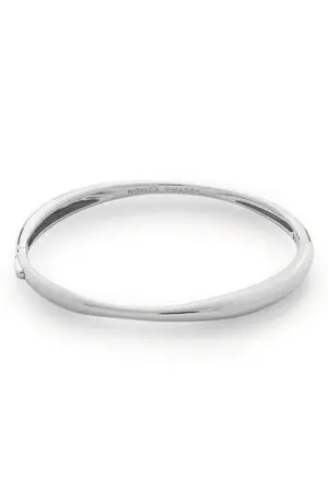 Monica Vinader Nura Reef Thin Bangle - Sterling Silver