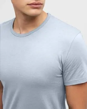 Paul Smith Apos;s Cotton Crewneck T-shirt - Light Blue