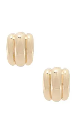 Lili Claspe Elsa Shield Earrings In Metallic