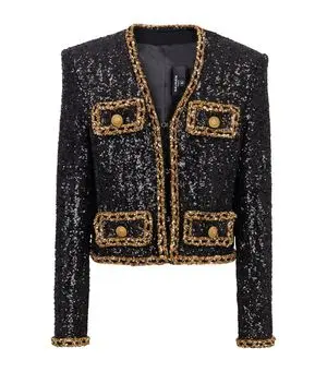 Balmain Sequin-embellished Spencer Jacket