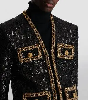 Balmain Sequin-embellished Spencer Jacket