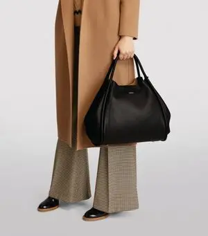Max Mara Leather Marine M Tote Bag