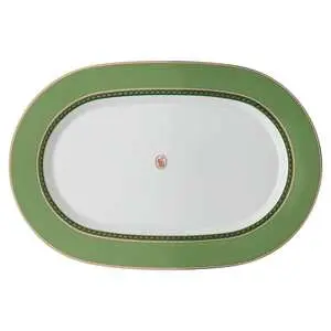SWAROVSKI Signum Platter Plate - Green