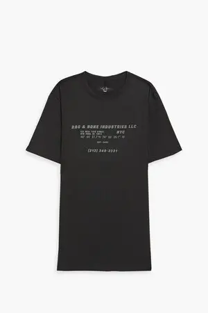 Rag & Bone Printed Cottonjersey Tshirt