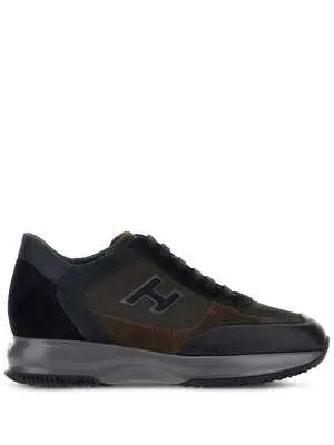 Hogan Interactive H Suede Low-top Sneakers - Black