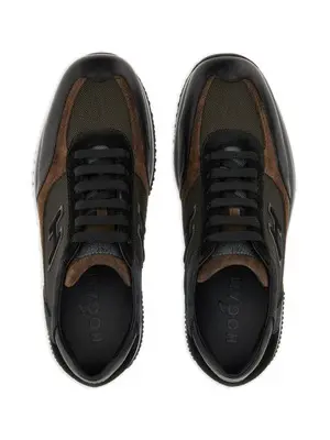 Hogan Interactive H Suede Low-top Sneakers - Black
