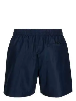 Calvin Klein Logo-tape Swim Shorts - Blue