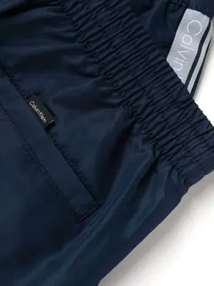 Calvin Klein Logo-tape Swim Shorts - Blue