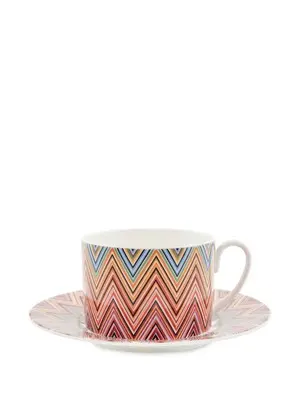 Missoni Jarris Tea Cup And Saucer - Red
