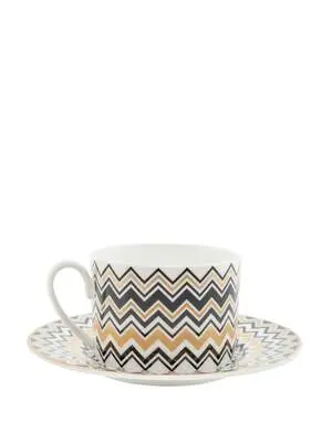 Missoni Zigzag-print Tea Cup And Saucer