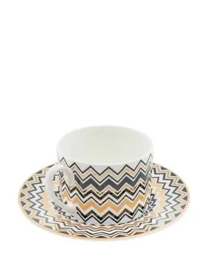 Missoni Zigzag-print Tea Cup And Saucer