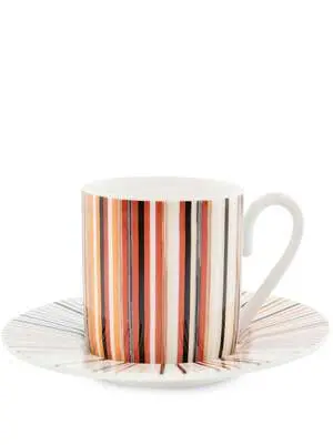 Missoni Jenkins Coffee Cup And Saucer - Orange