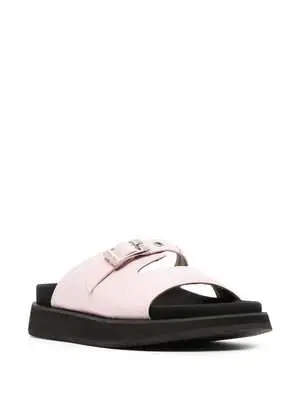 REIKE NEN Buckle-fastening Leather Sandals - Pink