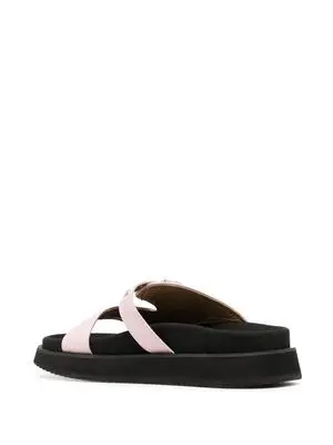 REIKE NEN Buckle-fastening Leather Sandals - Pink