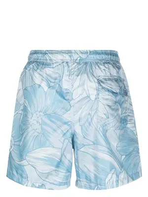 Aspesi Floral-print Swim Shorts