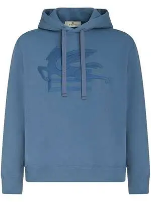 Etro Logo-embroidered Cotton Hoodie