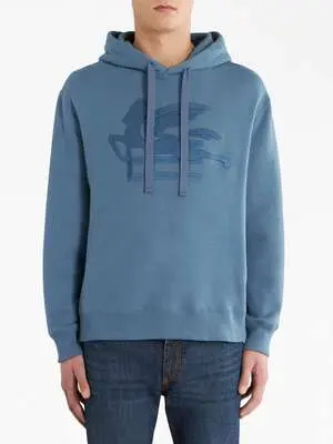 Etro Logo-embroidered Cotton Hoodie