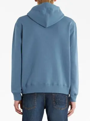 Etro Logo-embroidered Cotton Hoodie