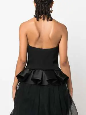Moschino Double-breasted Sleeveless Blazer Top