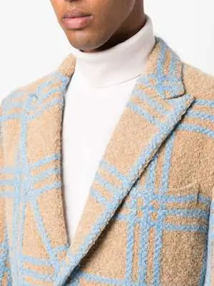 Philipp Plein Checked Single-breasted Coat