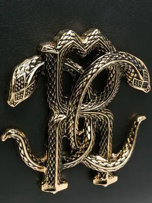Roberto Cavalli Mirror Snake Shoulder Bag