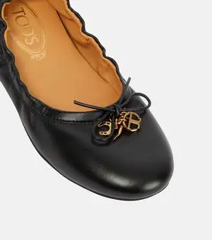 TOD'S Gommino Leather Ballet Flats