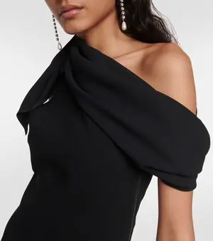 Maticevski Rigor Asymmetric Crepe Mini Dress