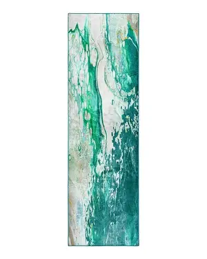 DALYN RUG COMPANY Kikiamo Kk10 Runner Area Rug, 2'3 X 7'6 - Emerald/green