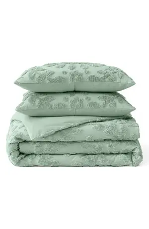 PERI HOME Chenille Laurel Comforter & Shams Set - Sage